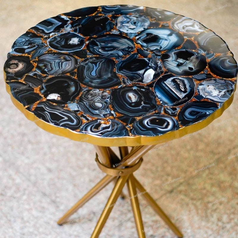 Agate End Table - Etsy