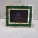Malachite & Mother of Pearl Picture Frame / Natural Semiprecious Stones ...