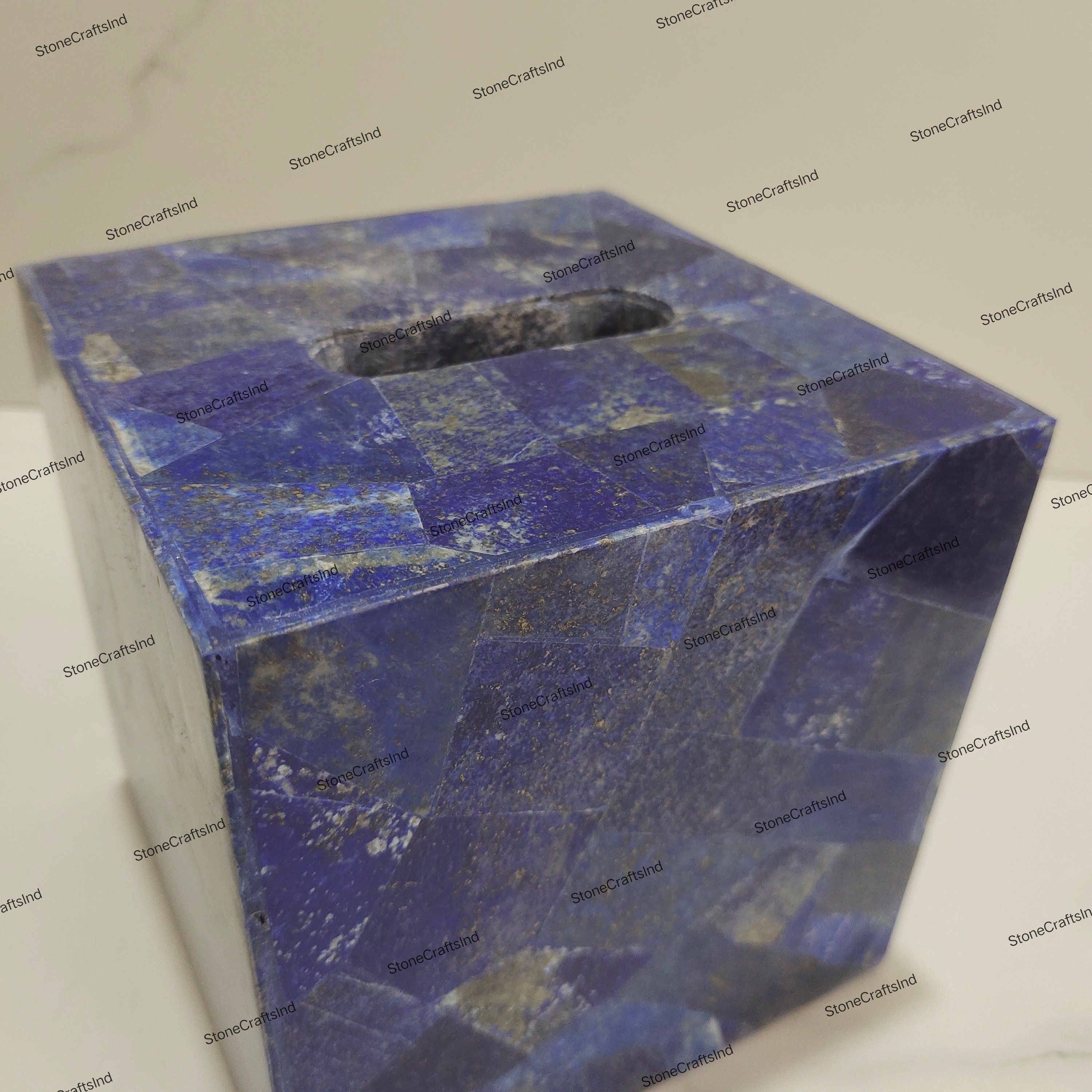 Lapis Lazuli Tissue Box, Lapis Lazuli Stone Tissue Holder, Stone ...