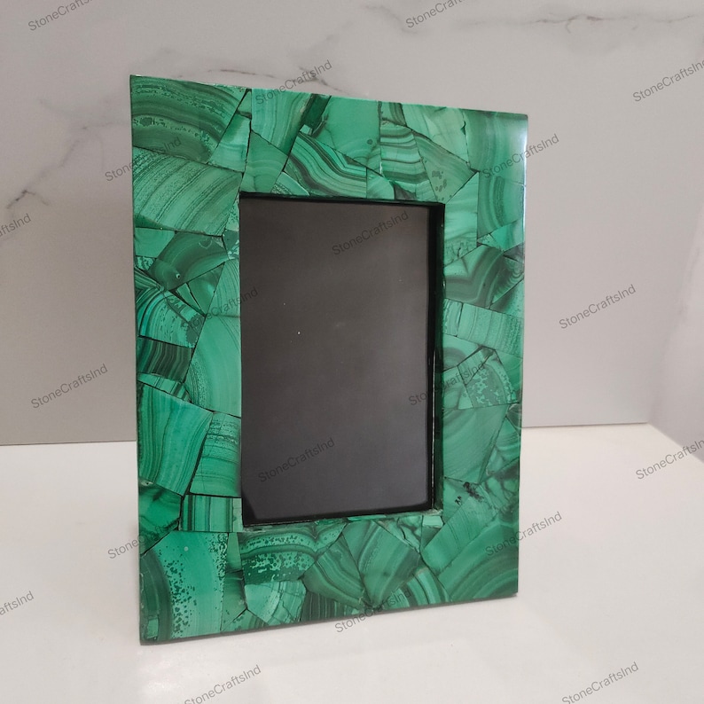 Natural Malachite Gemstone Picture Frame, Handmade Home Decor - Etsy