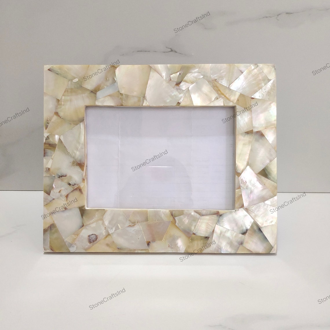 Mother of Pearl Picture Frame, Gemstone Frame, Memorable Photo Frame ...