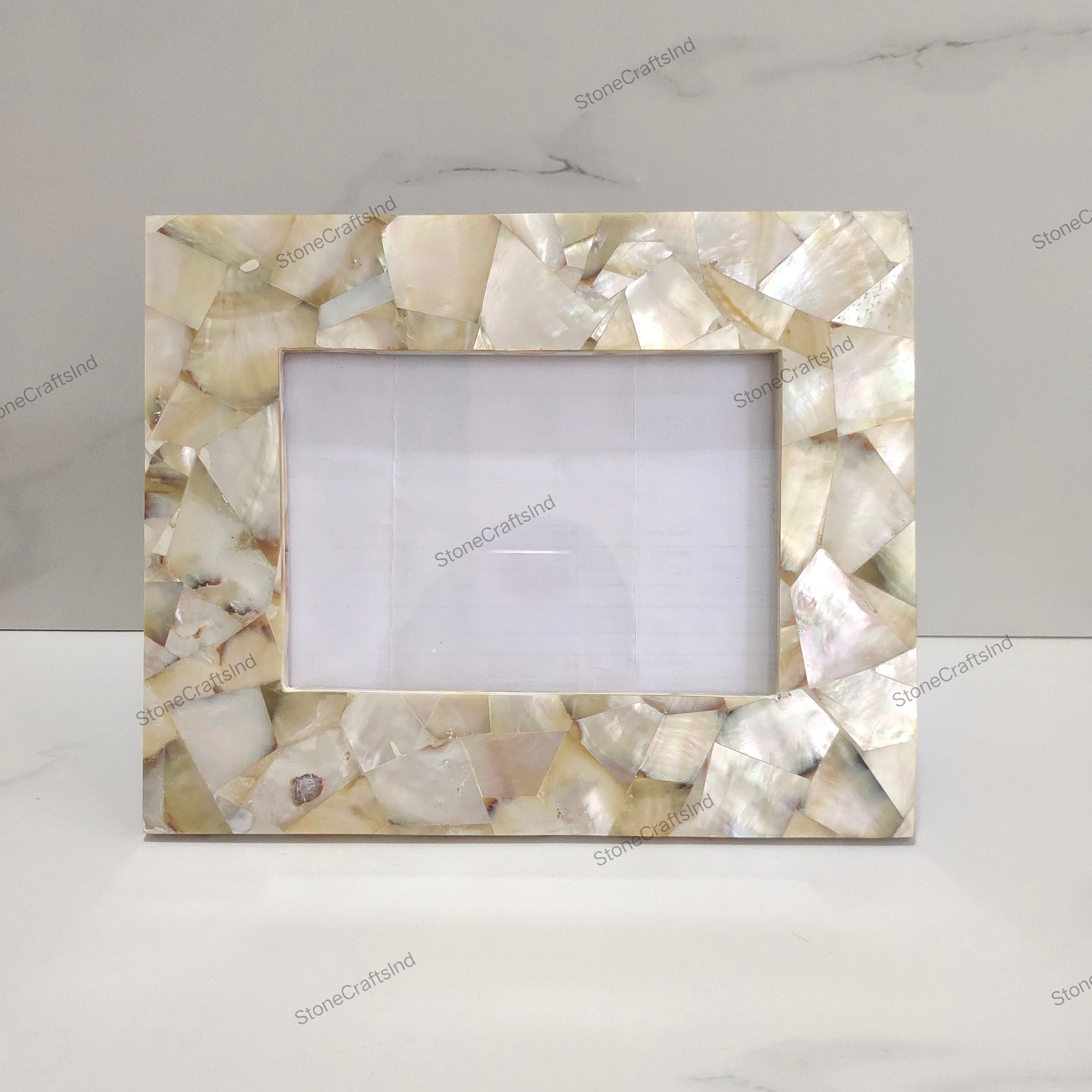 Mother of Pearl Picture Frame, Gemstone Frame, Memorable Photo Frame ...