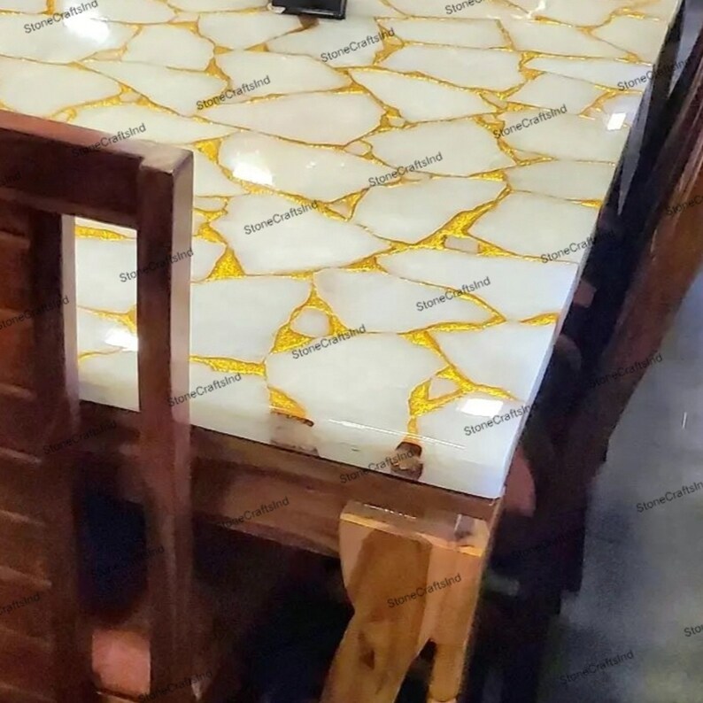 White Quartz Coffee Dining Table Top, Natural White Crystal Quartz Side ...