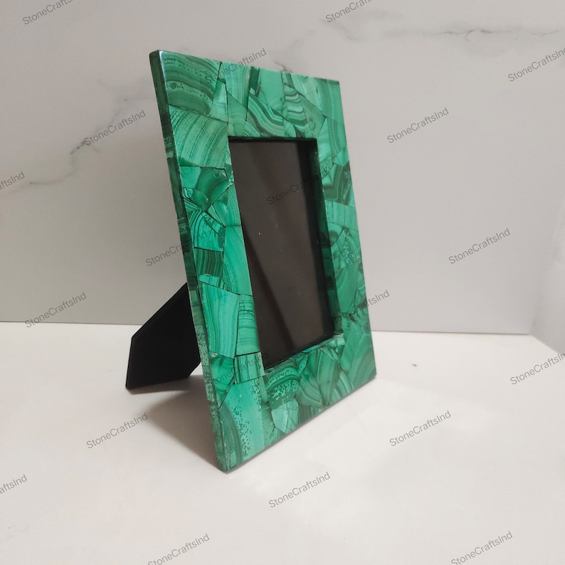 Natural Malachite Gemstone Picture Frame, Handmade Home Decor - Etsy