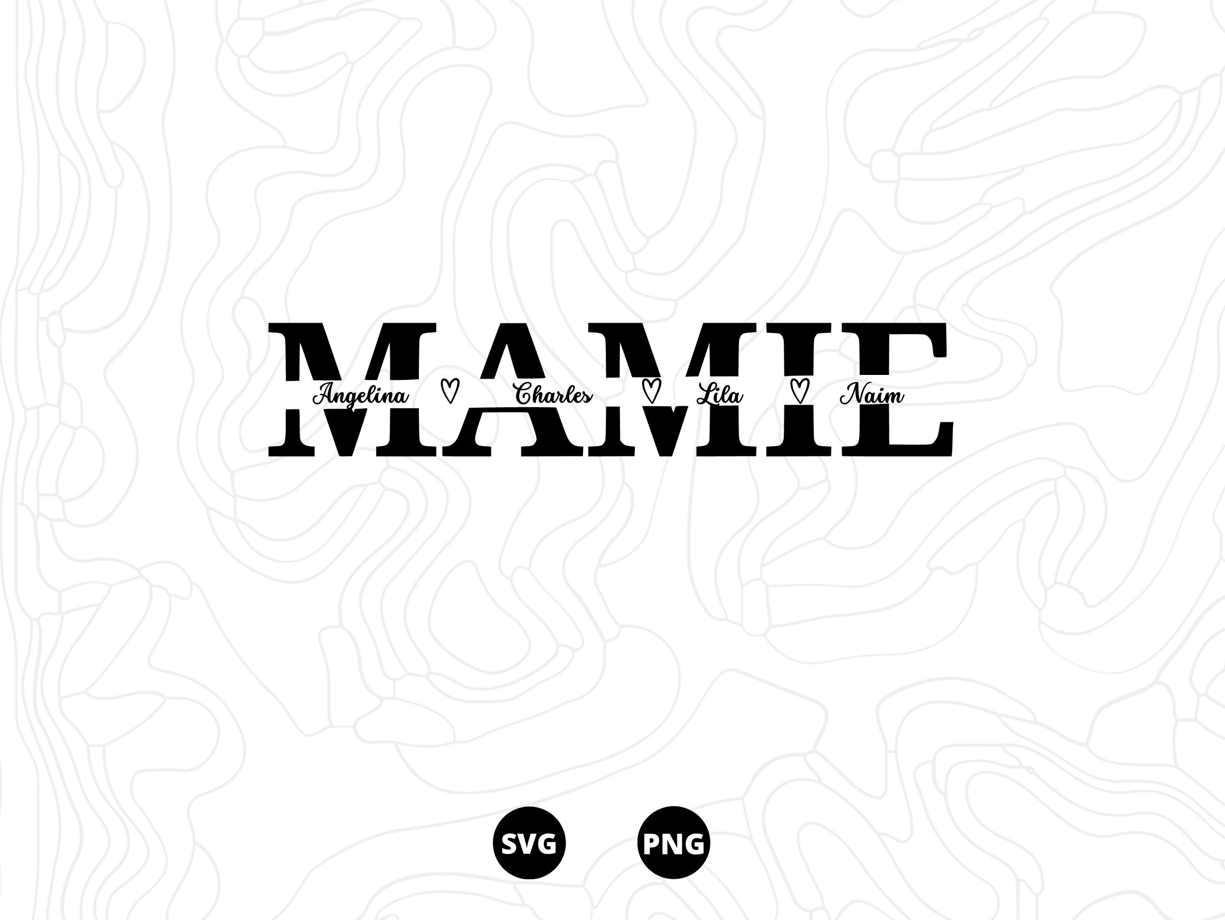 Mamie SVG, Fête des grand mère SVG, Famille SVG, Téléchargement svg ...