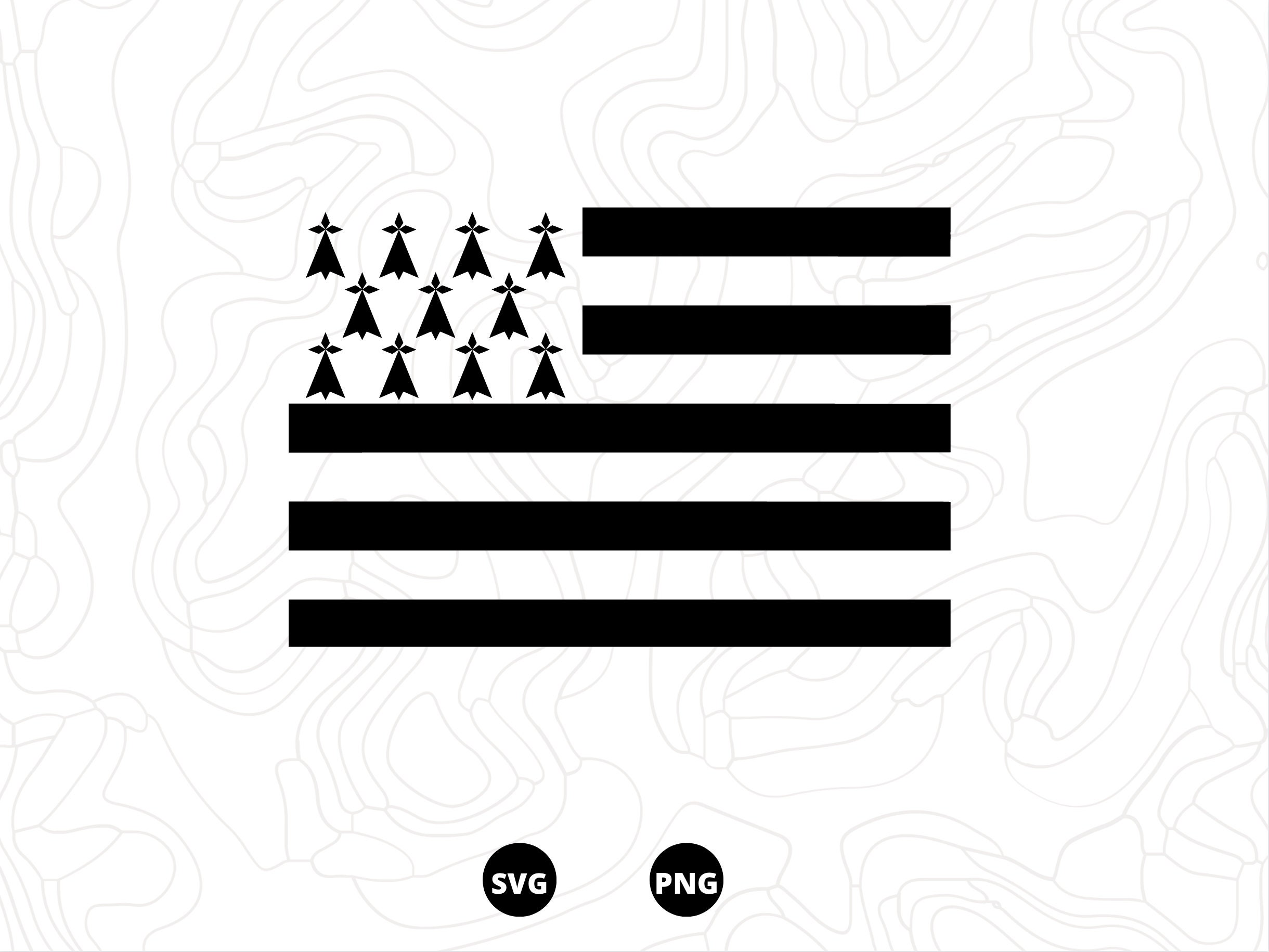 Brittany Flag SVG, Brittany SVG, SVG Flag, Download - Etsy