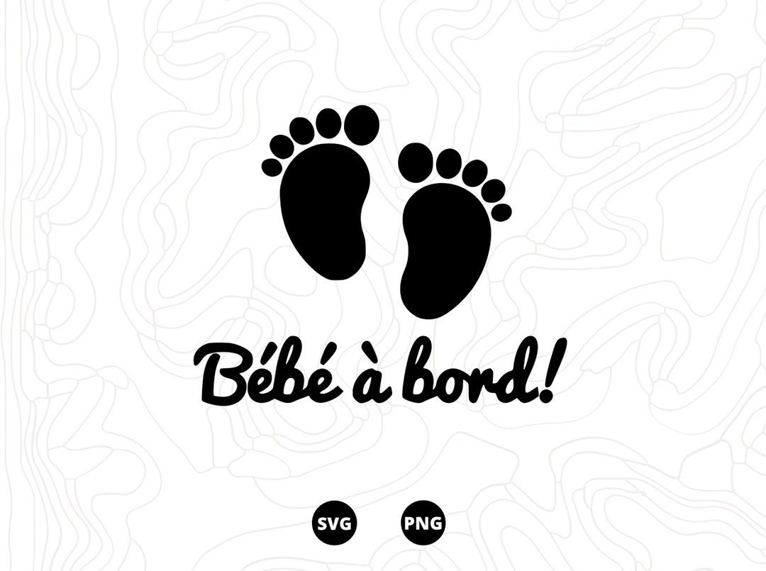 Bebé a bordo svg, nacimiento SVG, recién nacido svg, coche svg, huellas ...