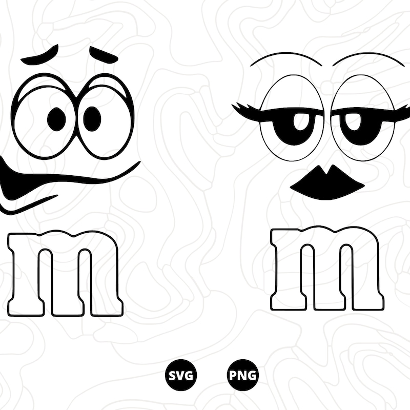 M&m Svg - Etsy