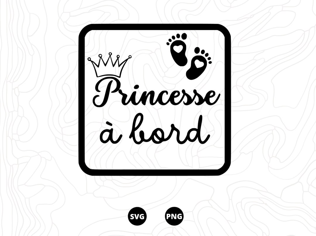 Baby on Board Svg, Birth SVG, Newborn Svg, Princess on Board Svg,baby ...