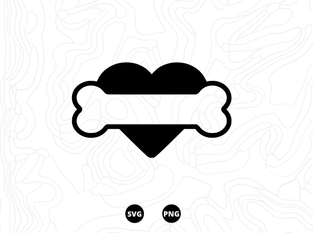 Dog SVG, Bone Svg, Monogram, Svg Download, Png, Scanncut, Cricut - Etsy