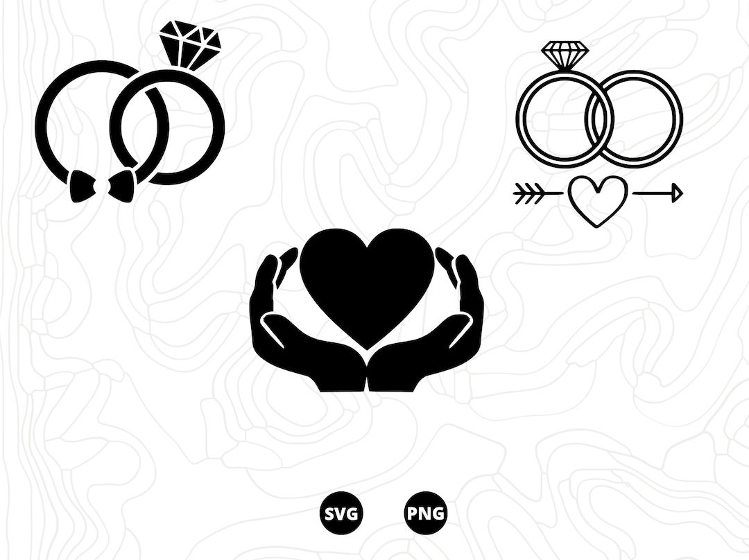 Wedding SVG, Alliances SVG, Main Heart Svg, Heart Svg, SVG Files ...