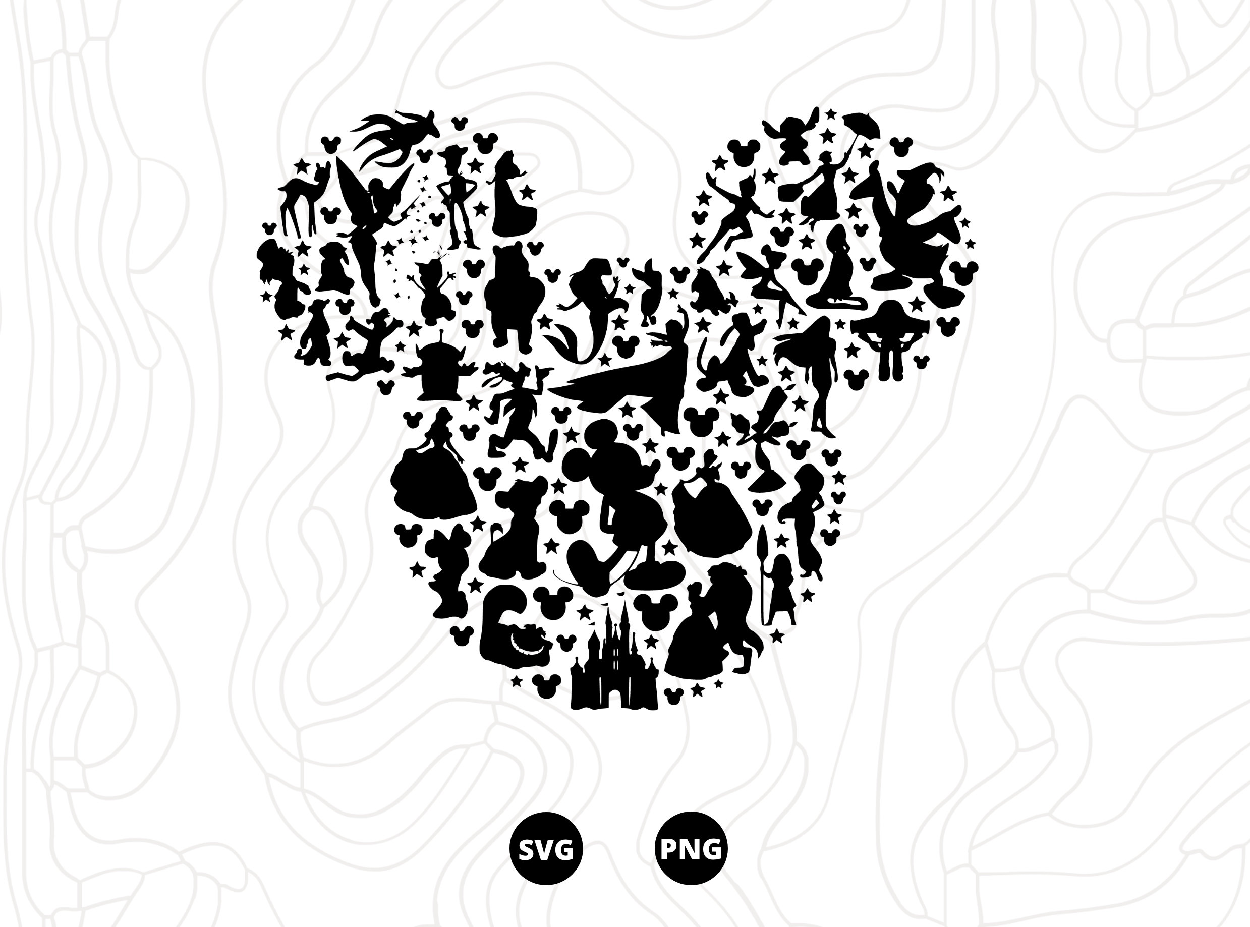 Mickey Moss SVG, Mouse Head Svg, Cartoon Character Svg, First Name Svg ...
