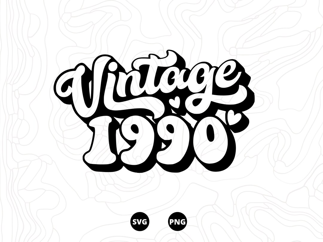 Vintage SVG, 1950/1990 SVG, Original Parts SVG, Download Svg, Png ...