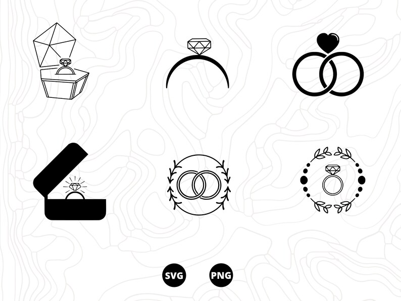 Mariage SVG, Alliances SVG, Main Coeur svg, Coeur svg, fichiers SVG ...