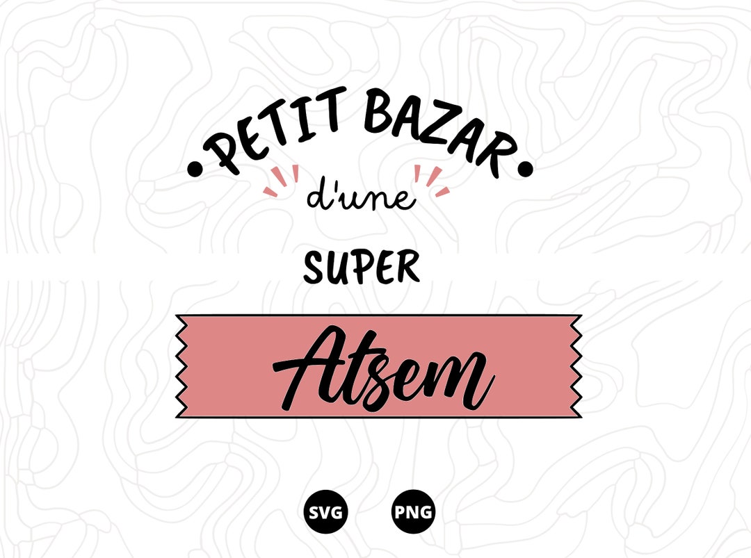 Merci Atsem SVG, Merci SVG, Atsem d'ecole SVG, Téléchargement svg, png ...