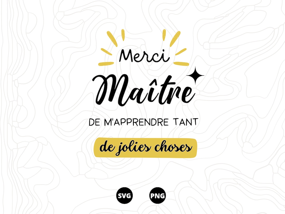 Merci Maître SVG, Merci SVG, Maître d'ecole SVG, Téléchargement svg ...