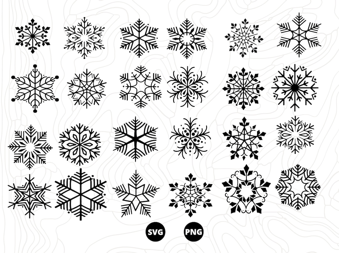 SVG Snowflakes, SVG Stars, SVG Snow, Svg Download, Png, Scanncut ...