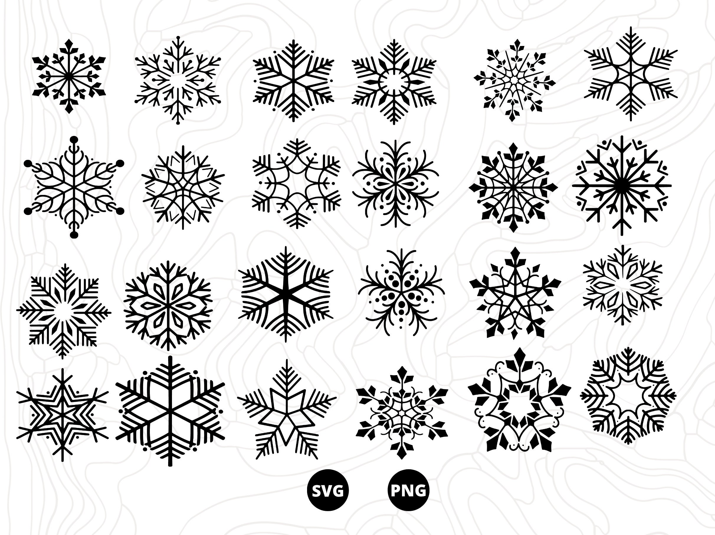 Snowflakes Svg Bundle Snow Svg Christmas Svg File For