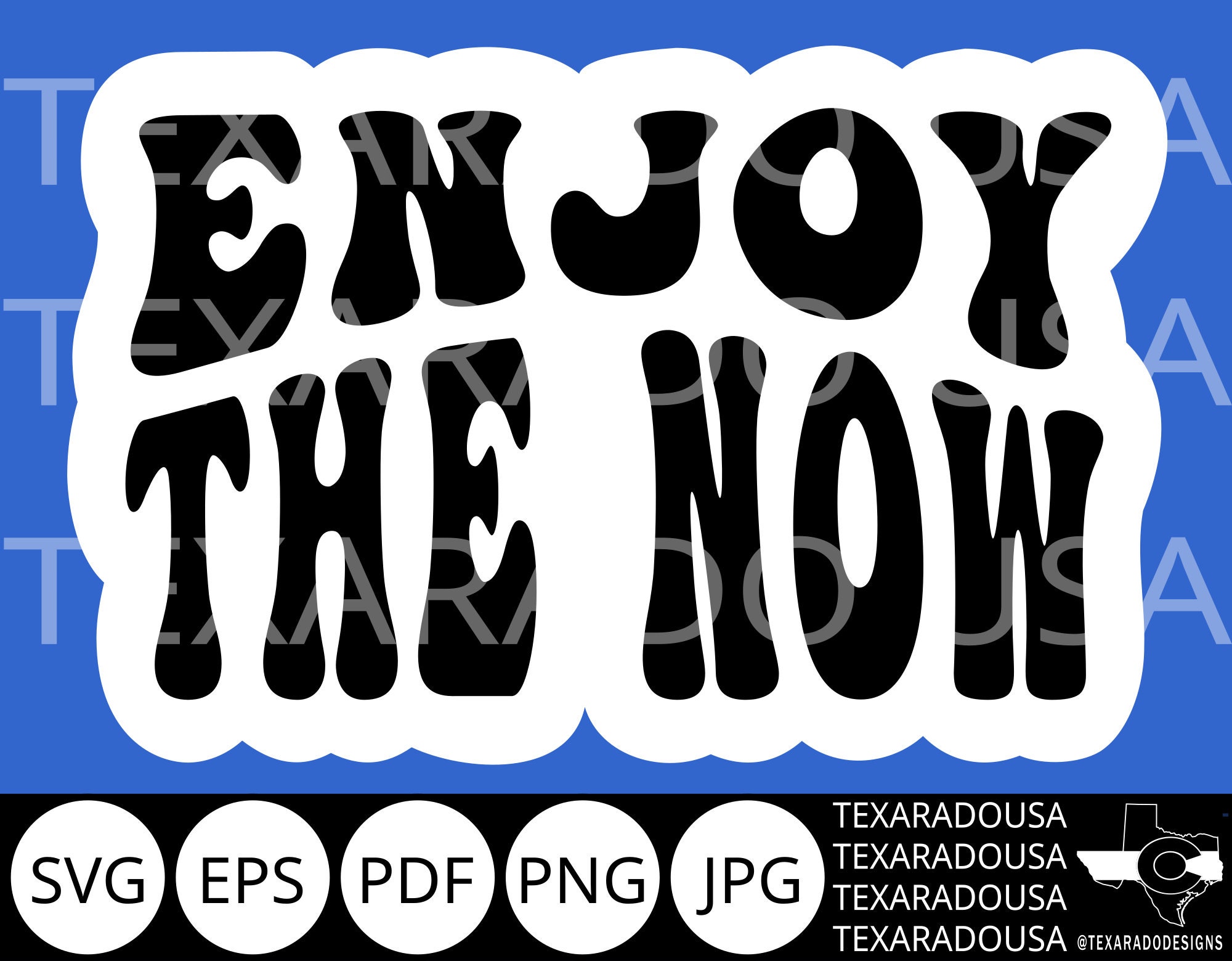 Enjoy the Now SVG Layered, Inspirational Svg, Positive Sayings Svg ...