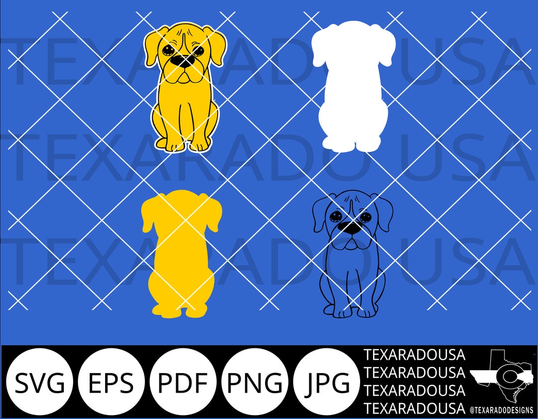 Boxer Puppy Dog Layered SVG Digital Download File - Etsy