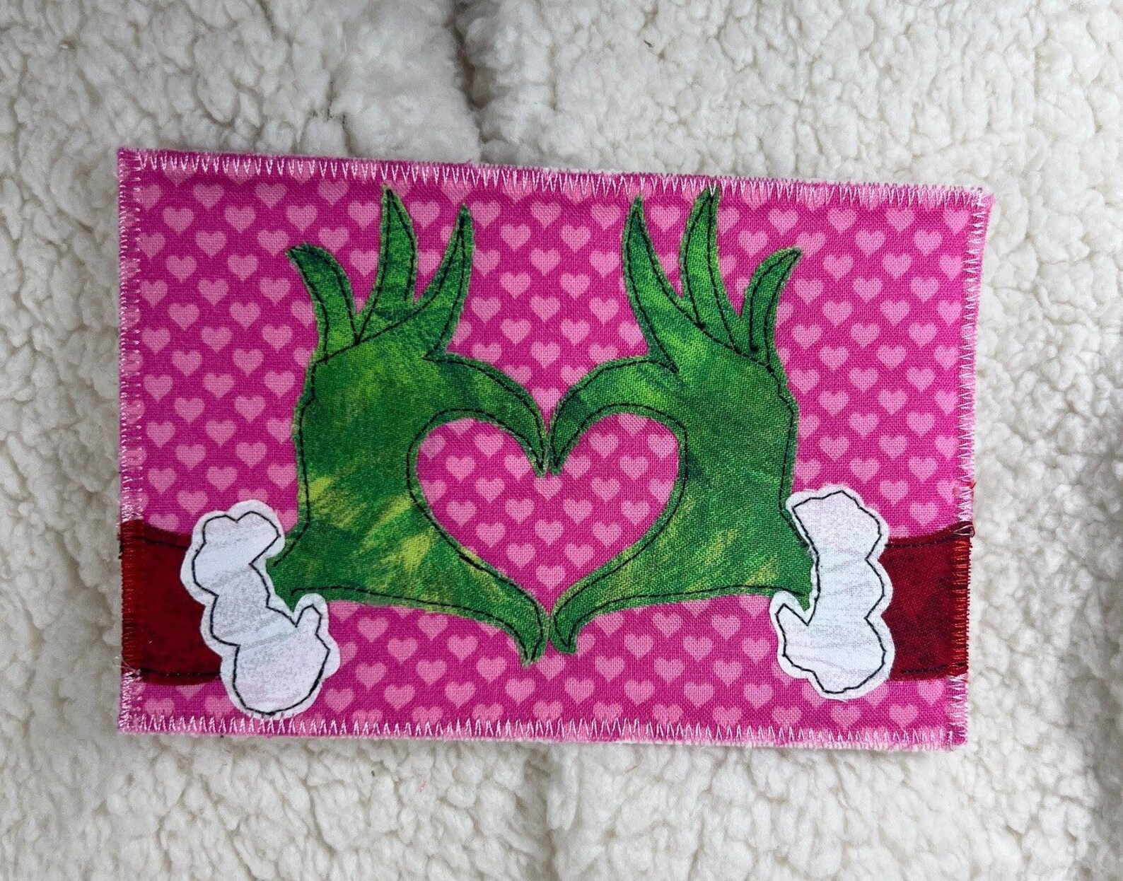 Quilted Postcard Pattern-fabric Postcard Pattern-valentine's Thief - Etsy