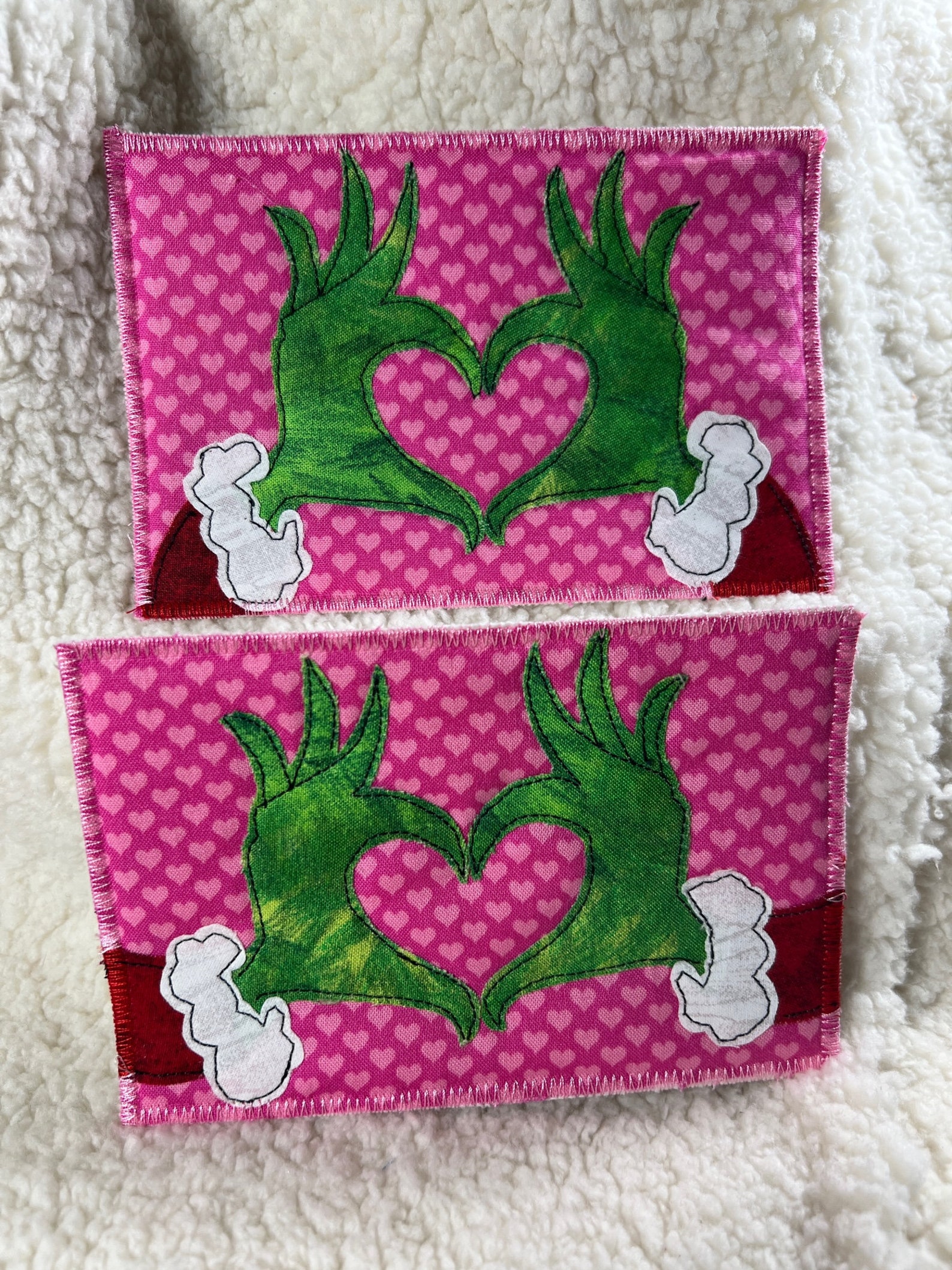 Quilted Postcard Pattern-fabric Postcard Pattern-valentine's Thief - Etsy