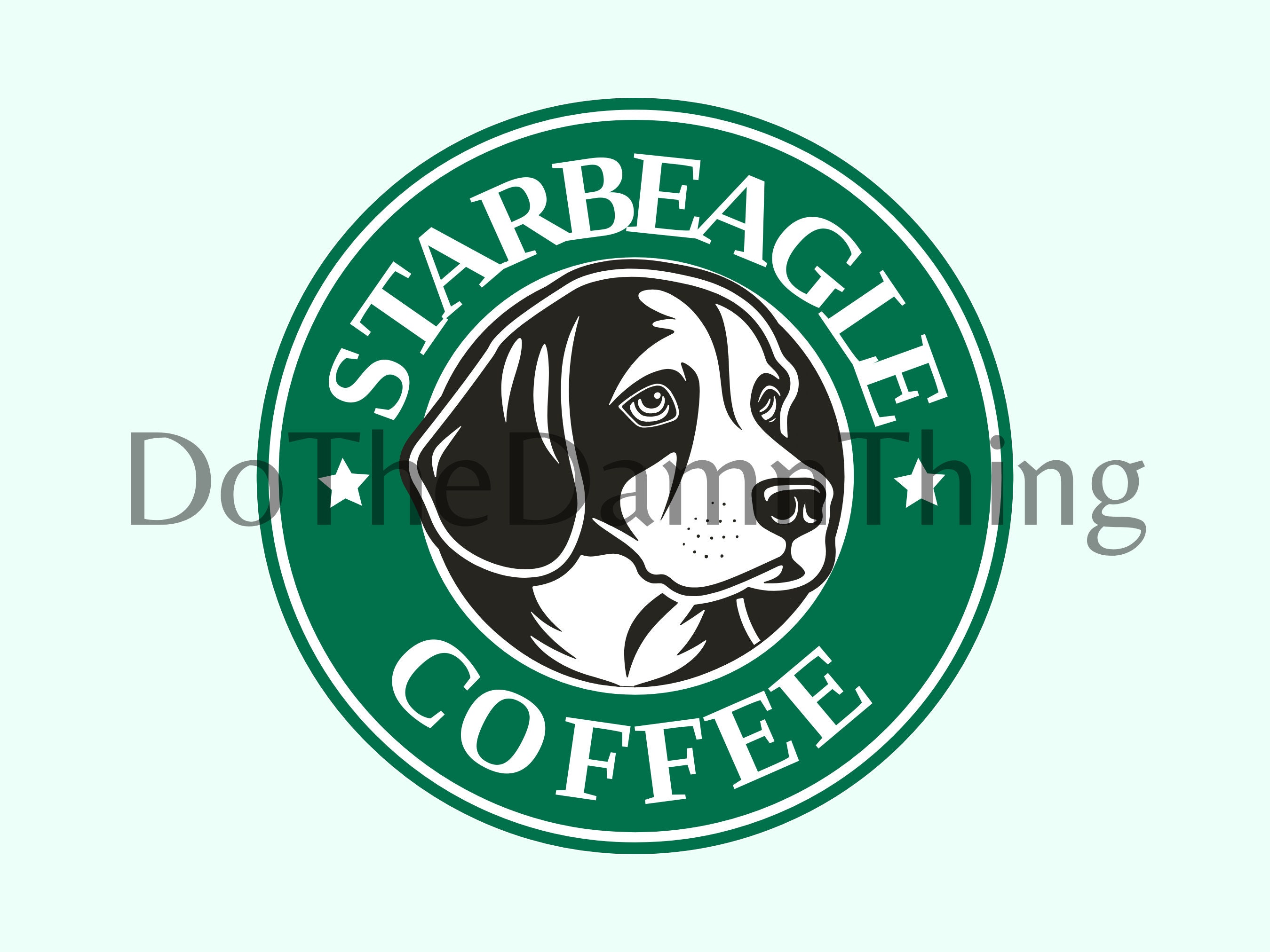 Beagle - Coffee and Dog Lovers Logo Set - Starbucks-inspired Dog ...