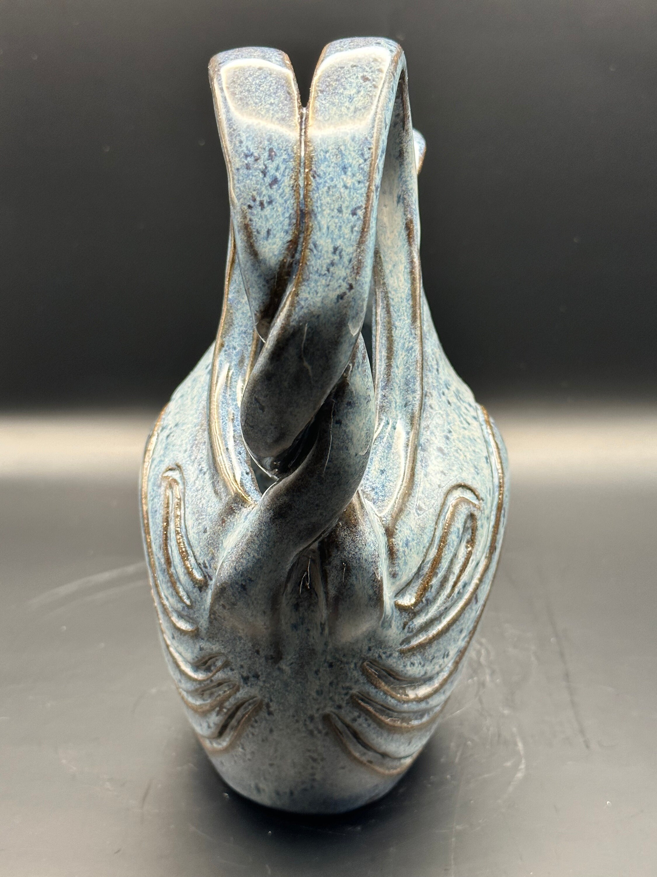 Unique Carved Ceramic Pitcher - Etsy