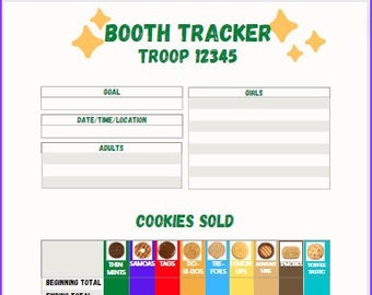 Girl Scout Sales Tracker - Etsy