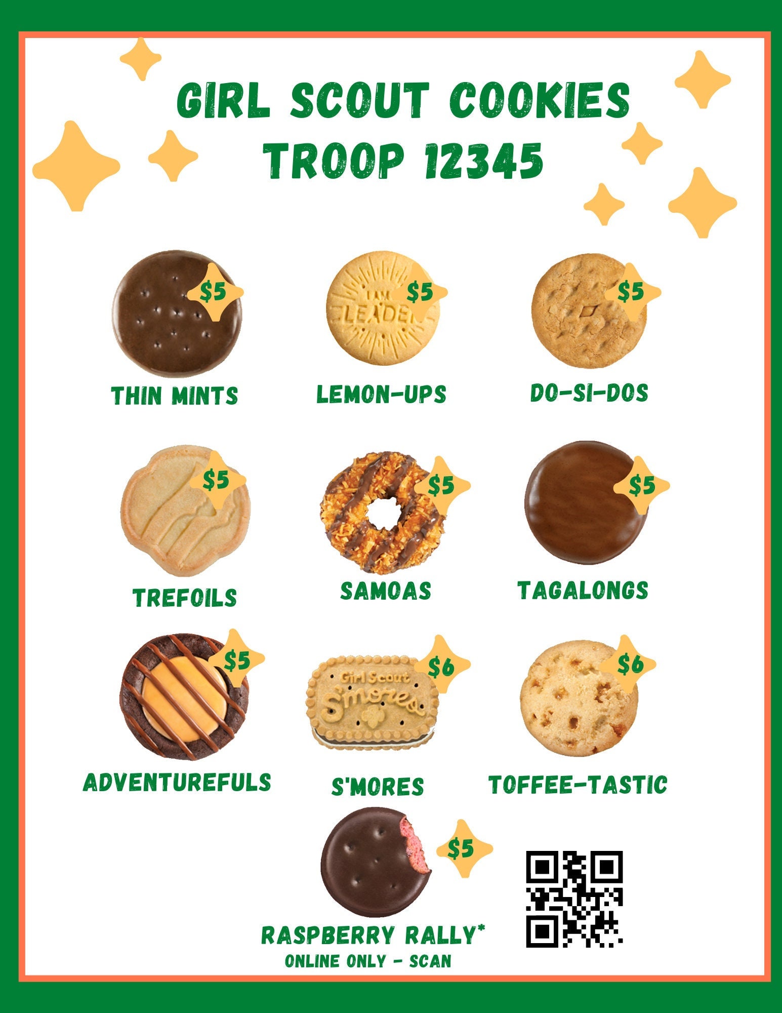 Girl Scout Cookie 2023 Little Brownie Baker Editable/printable - Etsy