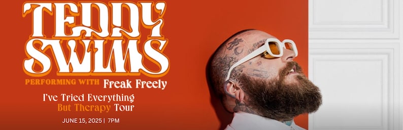 Teddy Swims 2025 Tour Ticket Stub Keepsake| Surprise Gift Ticket ...