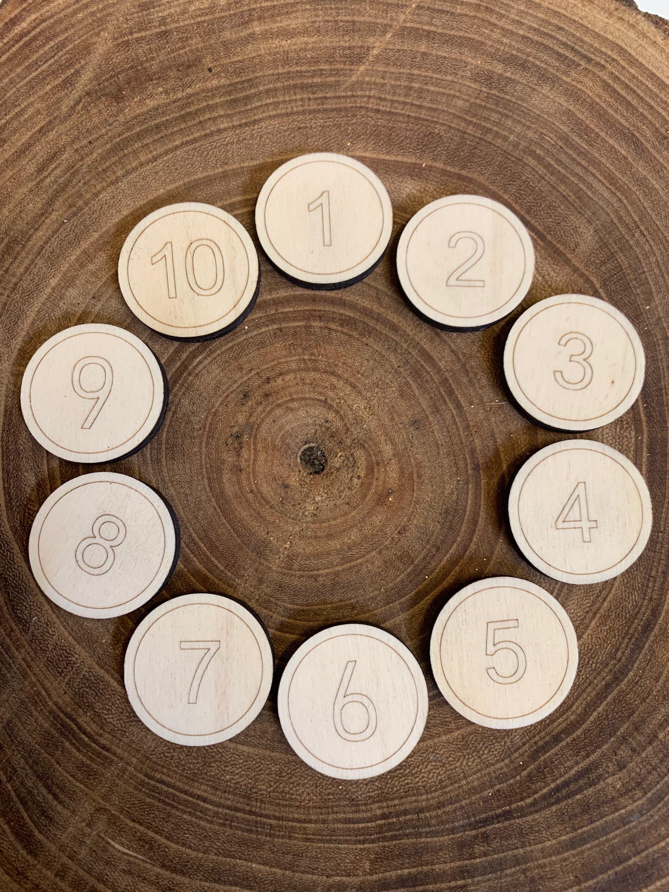 Wooden Number Coins - Learning Resource - Etsy UK