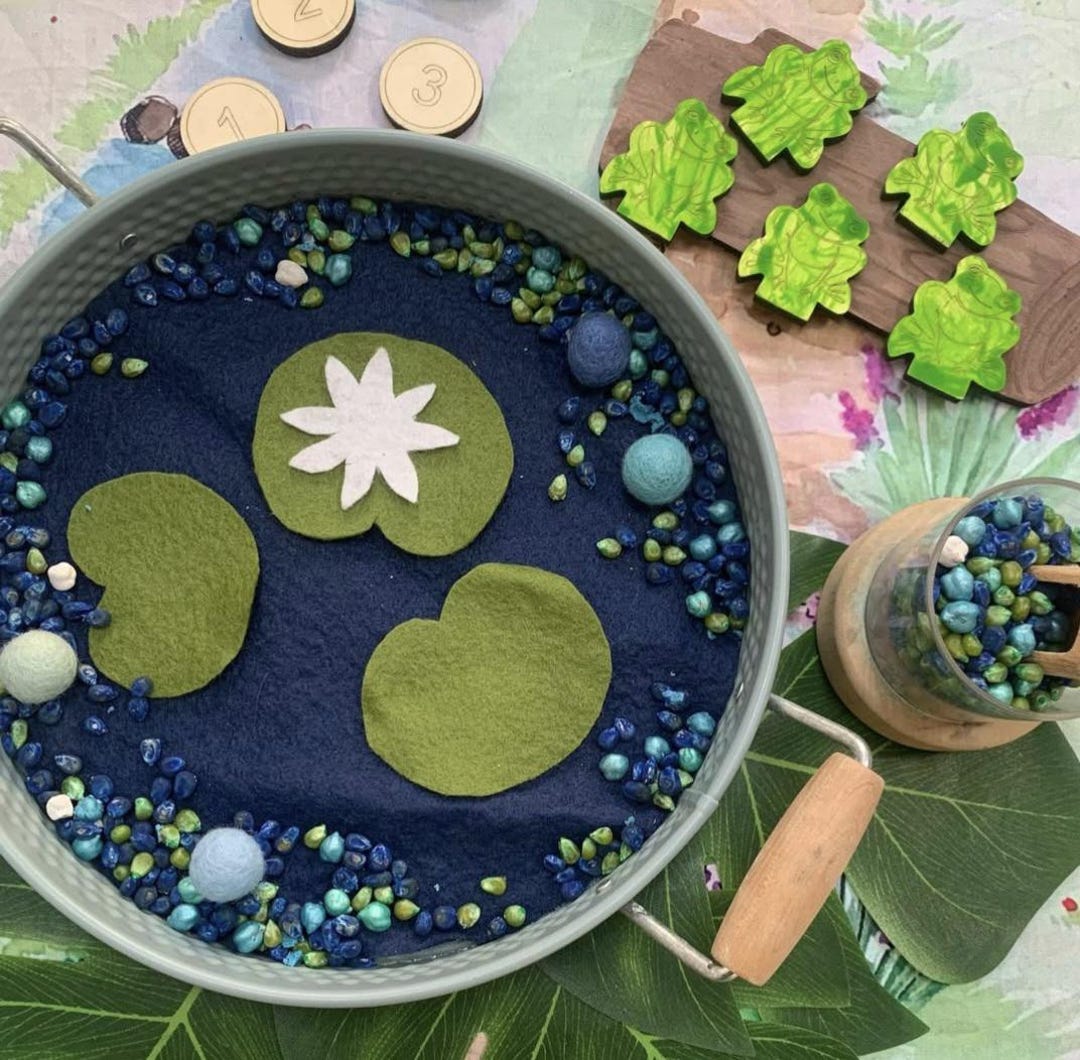 Five Speckled Frogs Nursery Rhyme Craft Kit - Paint Your Own Sensory ...