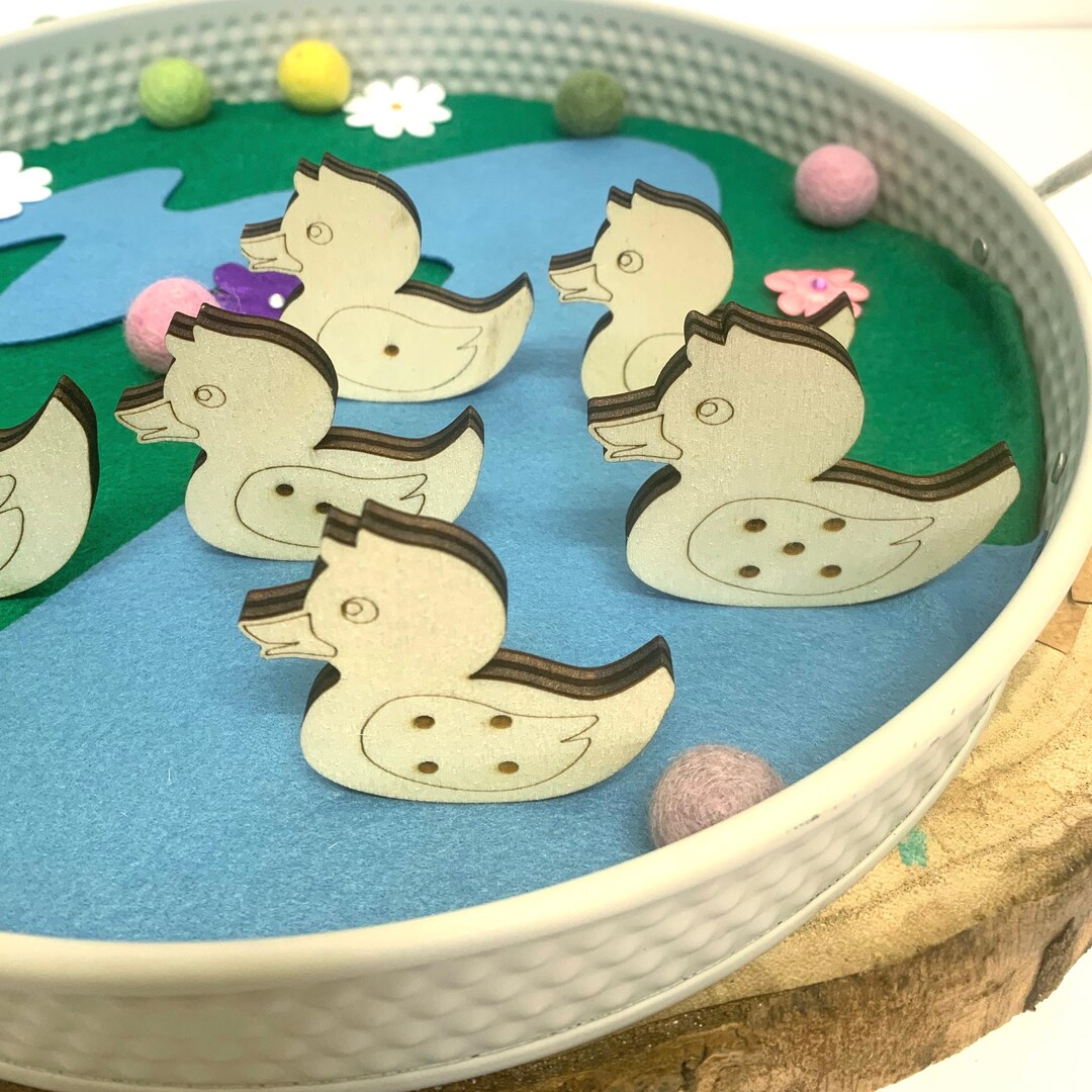 Five Little Ducks Nursery Rhyme Set - Learning Through Play - Etsy UK