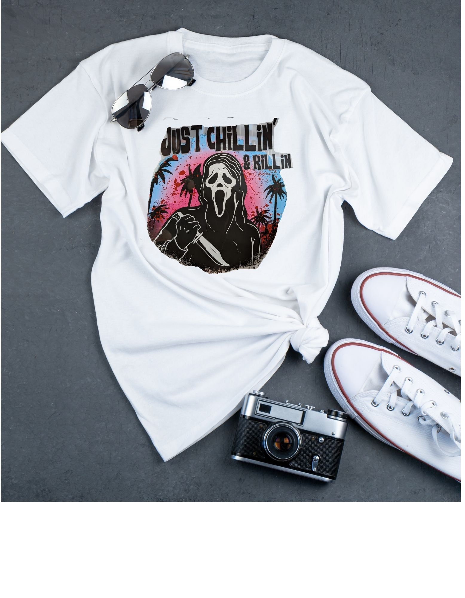 Just Chillin and Killin Ghost Face - Etsy