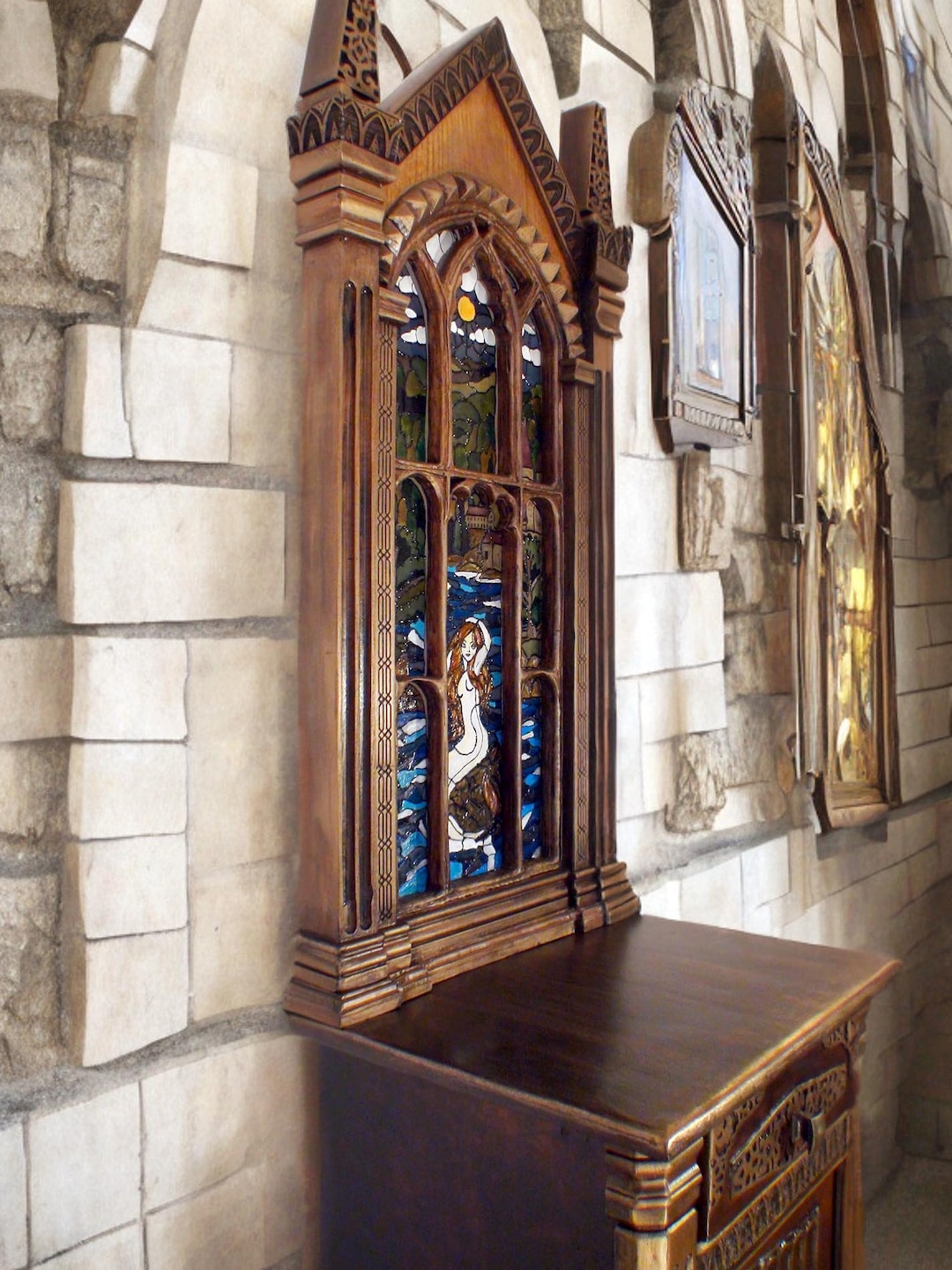 Harry Potter Furniture stained Glass Window of the - Etsy