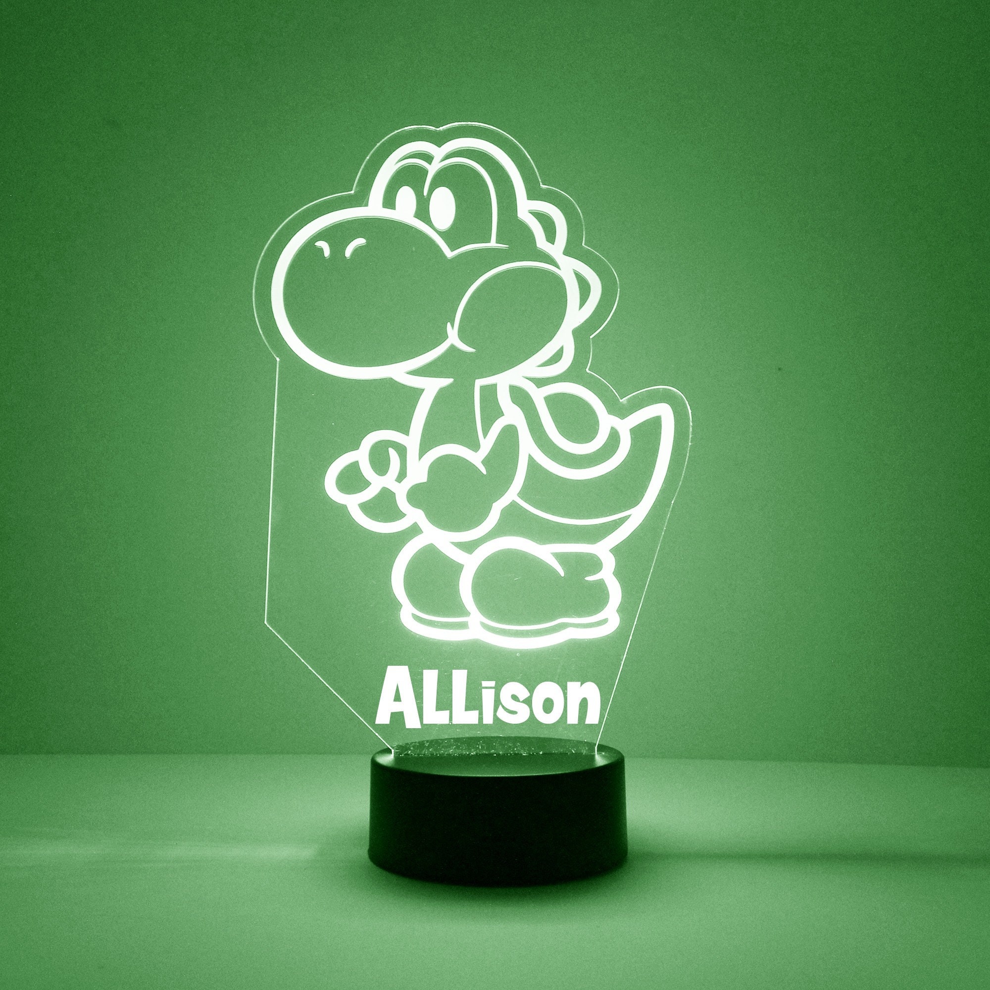 Handmade Yoshi Super Mario Bros. Gamer Light Personalized - Etsy