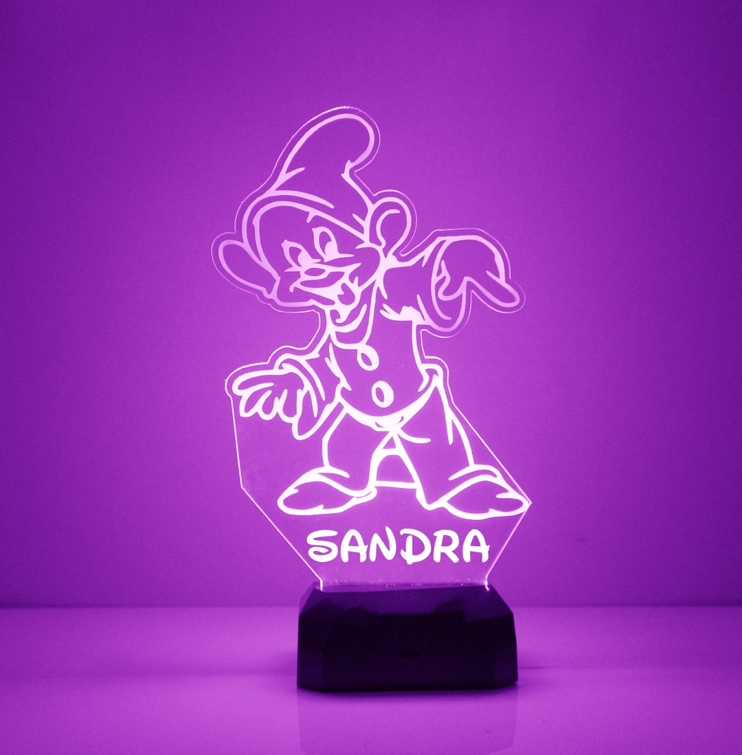 Handmade Light up Dopey Personalized Gift 16 Color LED Night - Etsy
