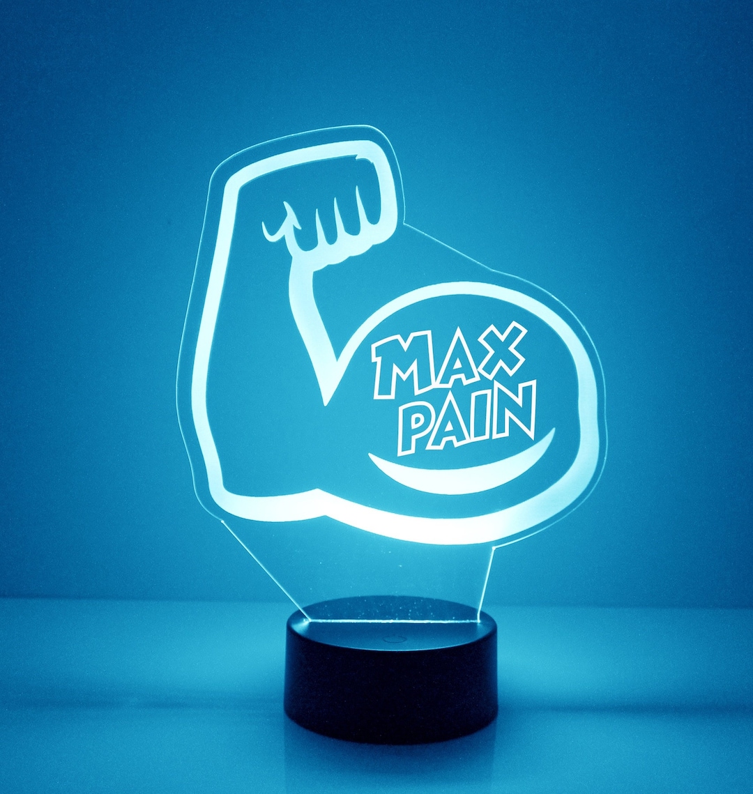 Muscle Arm, Gym Light up Sign, Personalized Gift, 16 Color LED Night ...