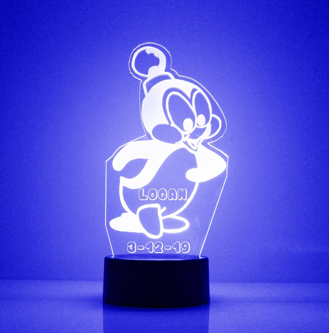 Cute Penguin Light Up, Personalized Kid's Gift, 16 Color LED Night ...