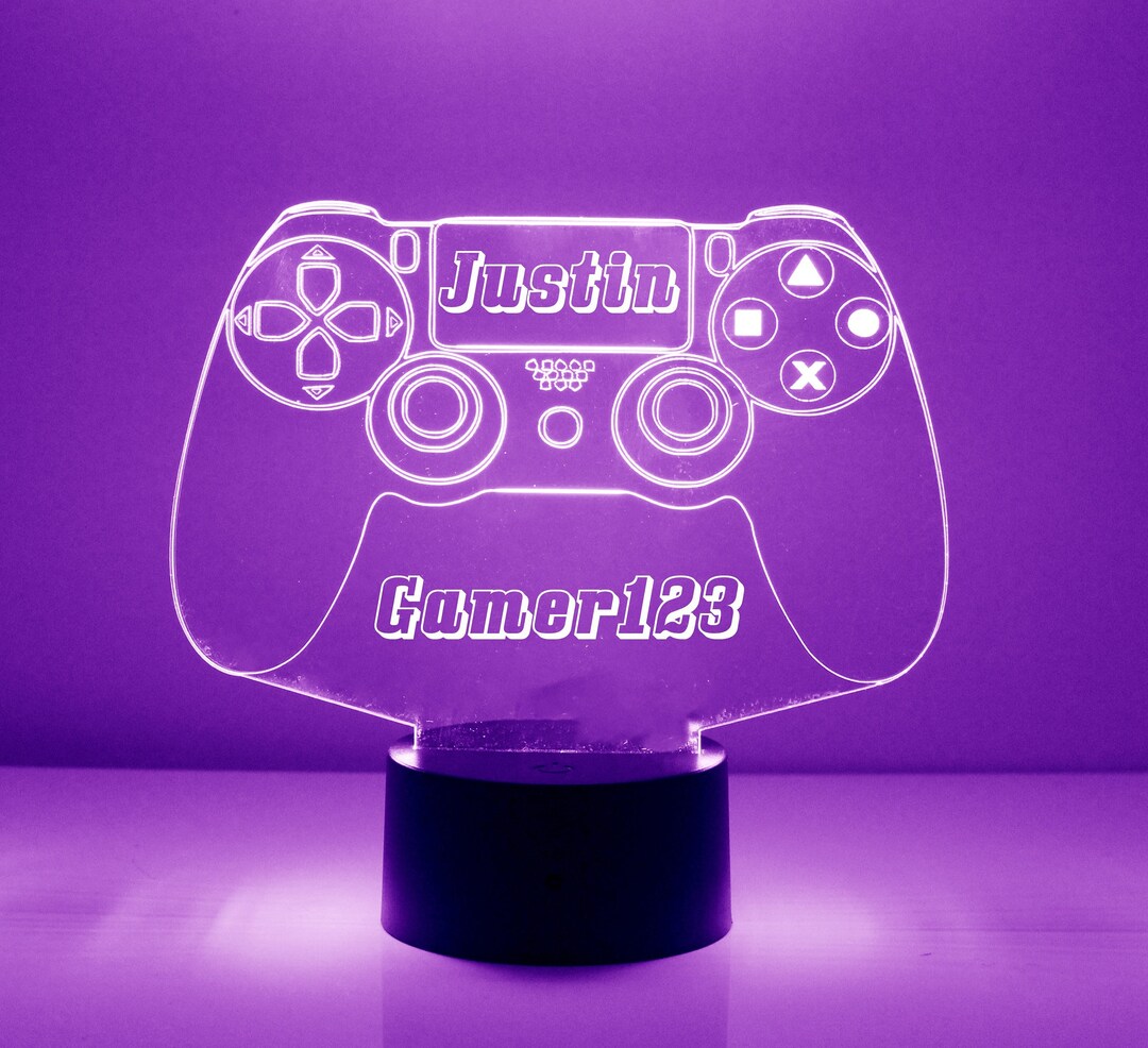 Video Game Controller Gamer Light, Personalized Gamer Fan Gift, 16 ...