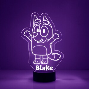 Handmade Bluey Inspired, Heeler Light up Art, Personalized Gift, 16 ...