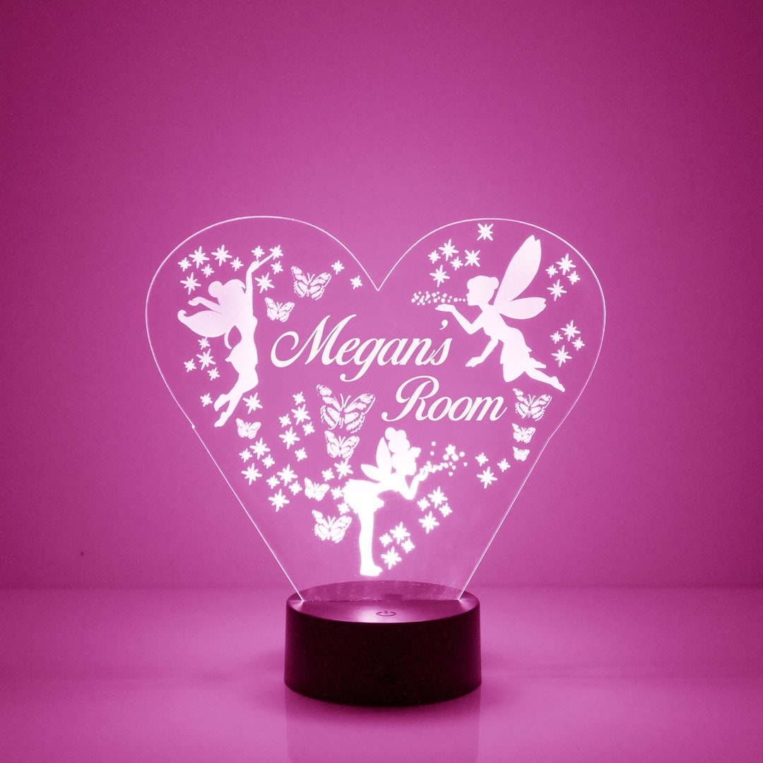 Fairy Princess Light Up, Personalized Kid's Gift, 16 Color LED Night ...