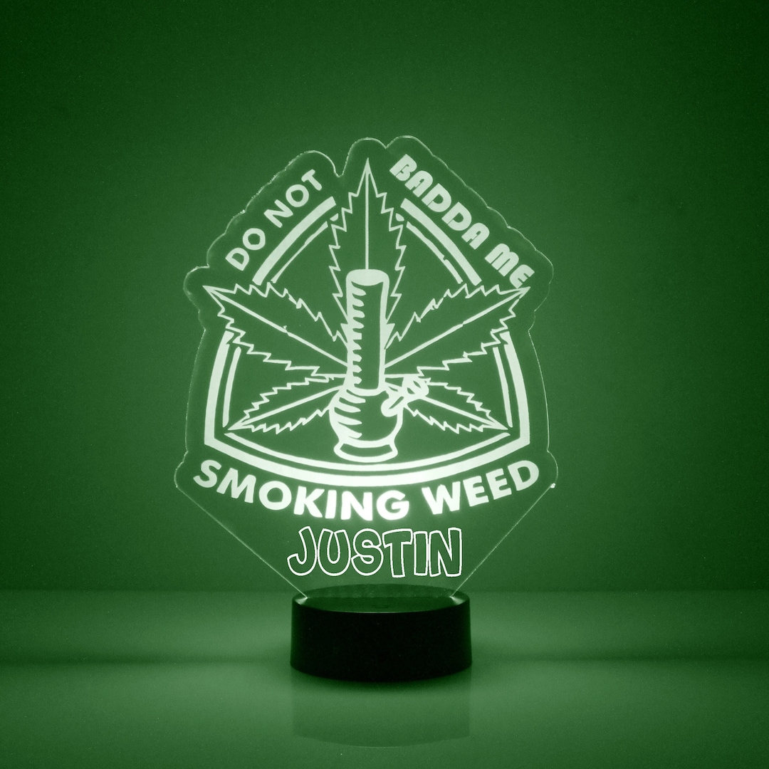 420 Leaf Light up LED, Marijuana Pot Cannabis Weed Night Light ...