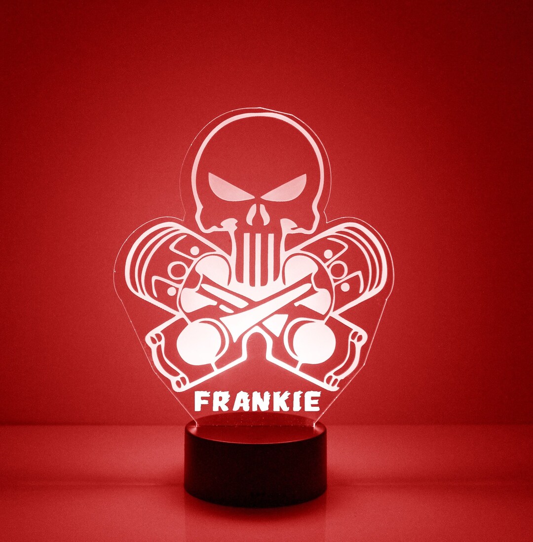 Light up Spark Plugs Sign, Personalized Gift,16 Color LED Night Light ...
