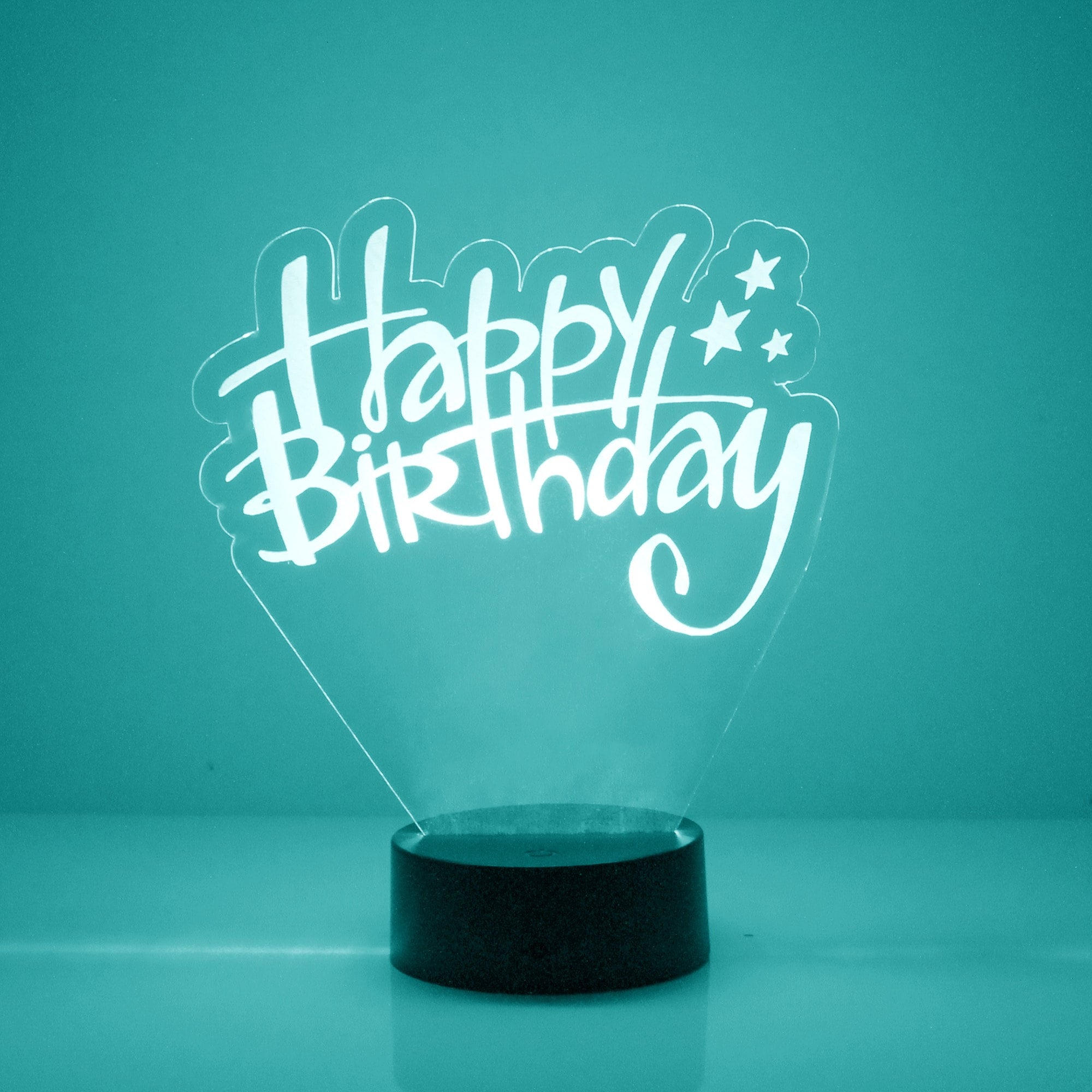 Light up Happy Birthday Sign Personalized Gift 16 Color LED - Etsy