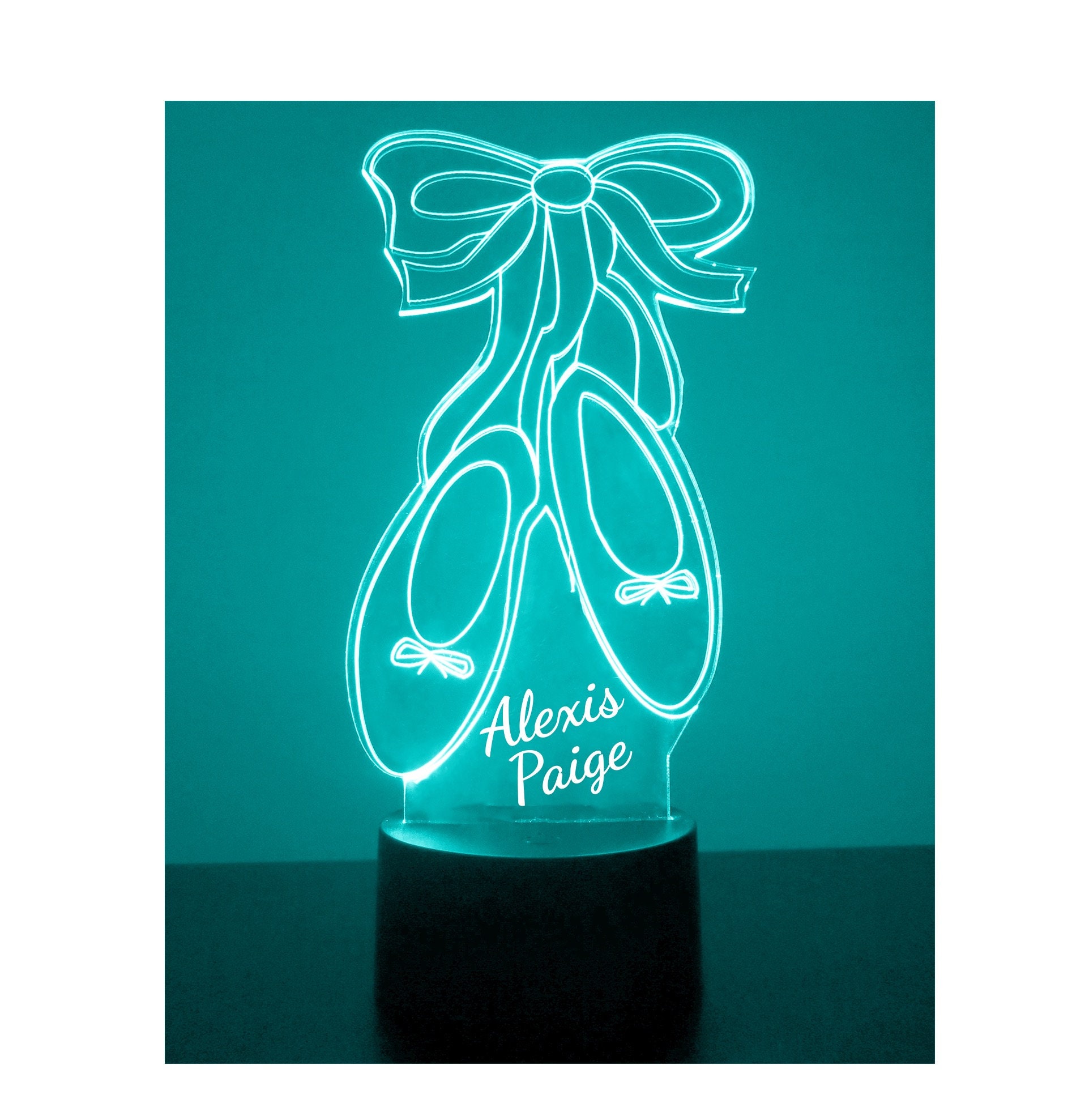 Ballet Slippers Light Up Personalized Gift 16 Color LED - Etsy