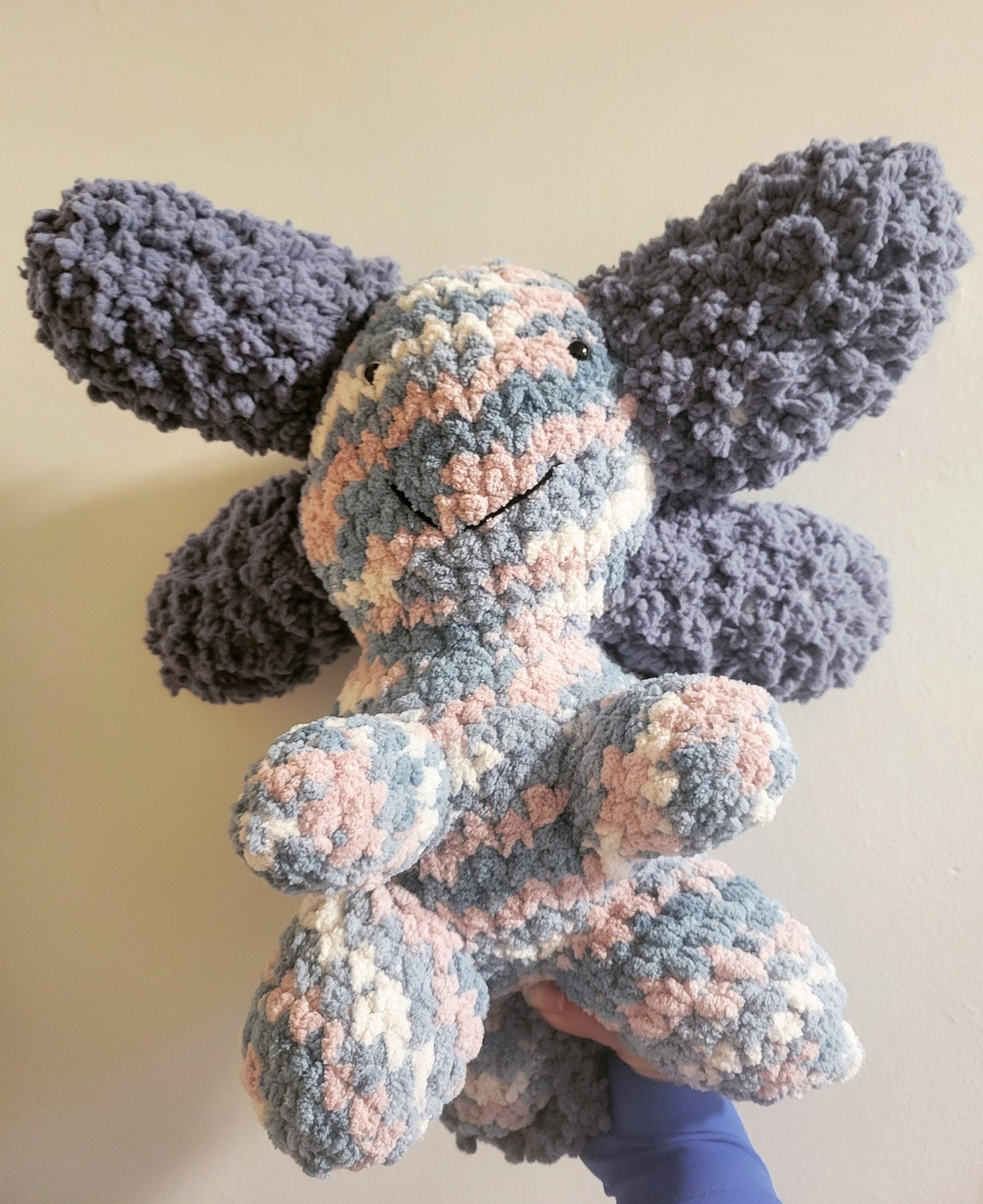 Jumbo Cotton Candy Axolotl - Etsy UK