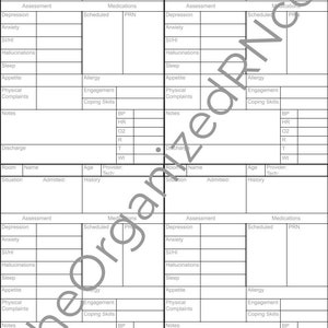 The Behavioral Health Report Sheet - Etsy