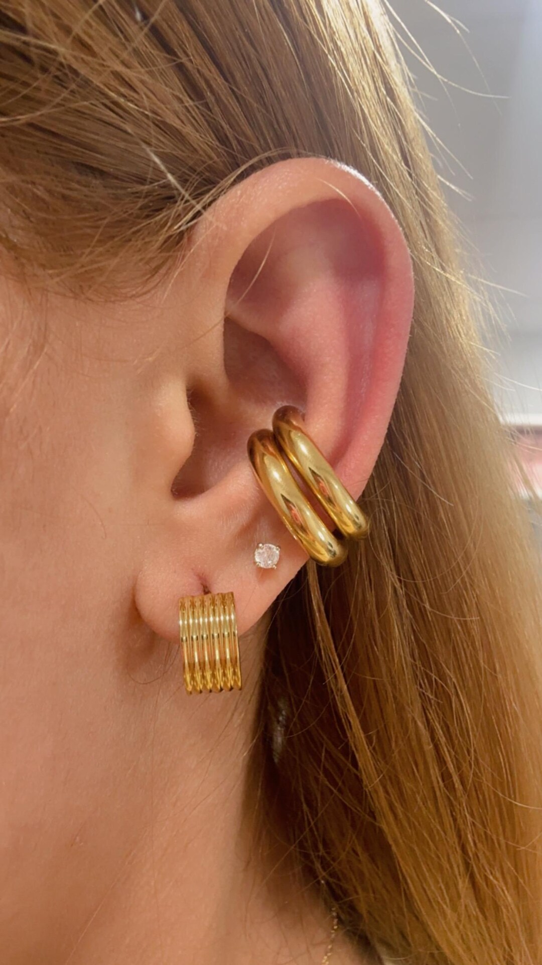 Mini Huggies, 14k Gold Plated Huggies, Waterproof Earrings, Trendy ...